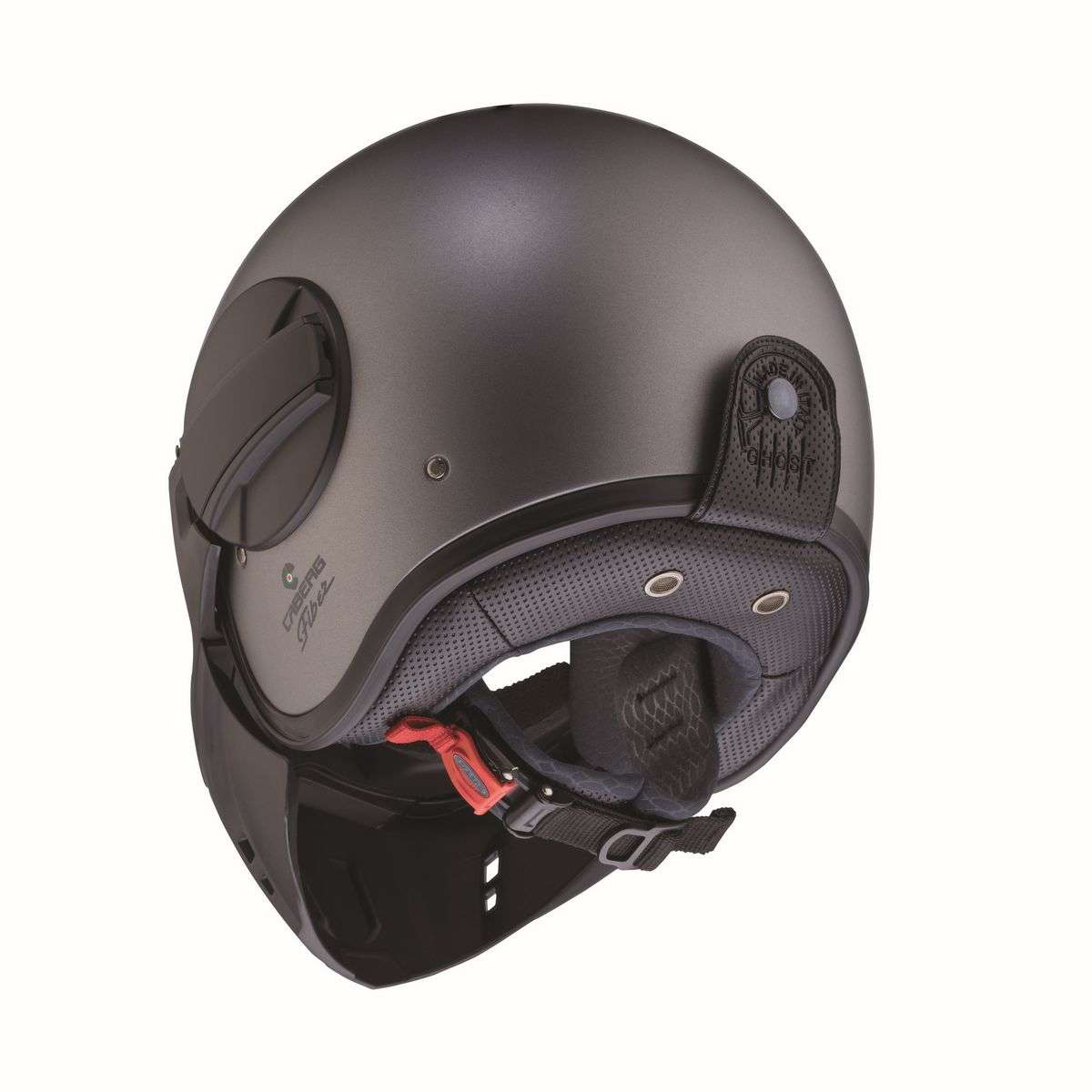 Caberg Motorrad Helm Jethelm Ghost matt Gun Metallic Gray | Jethelme ...