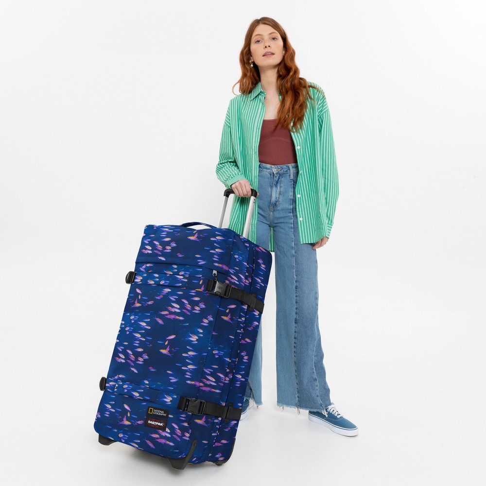 Eastpak Rolltasche Wheeled Luggage Transit'R L NG Fish | Bags ...