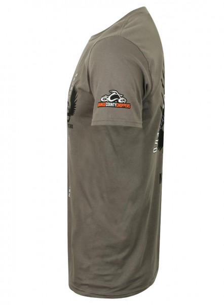 OCC Orange County Choppers T-Shirt Winged Skull Grey | T-Shirts ...