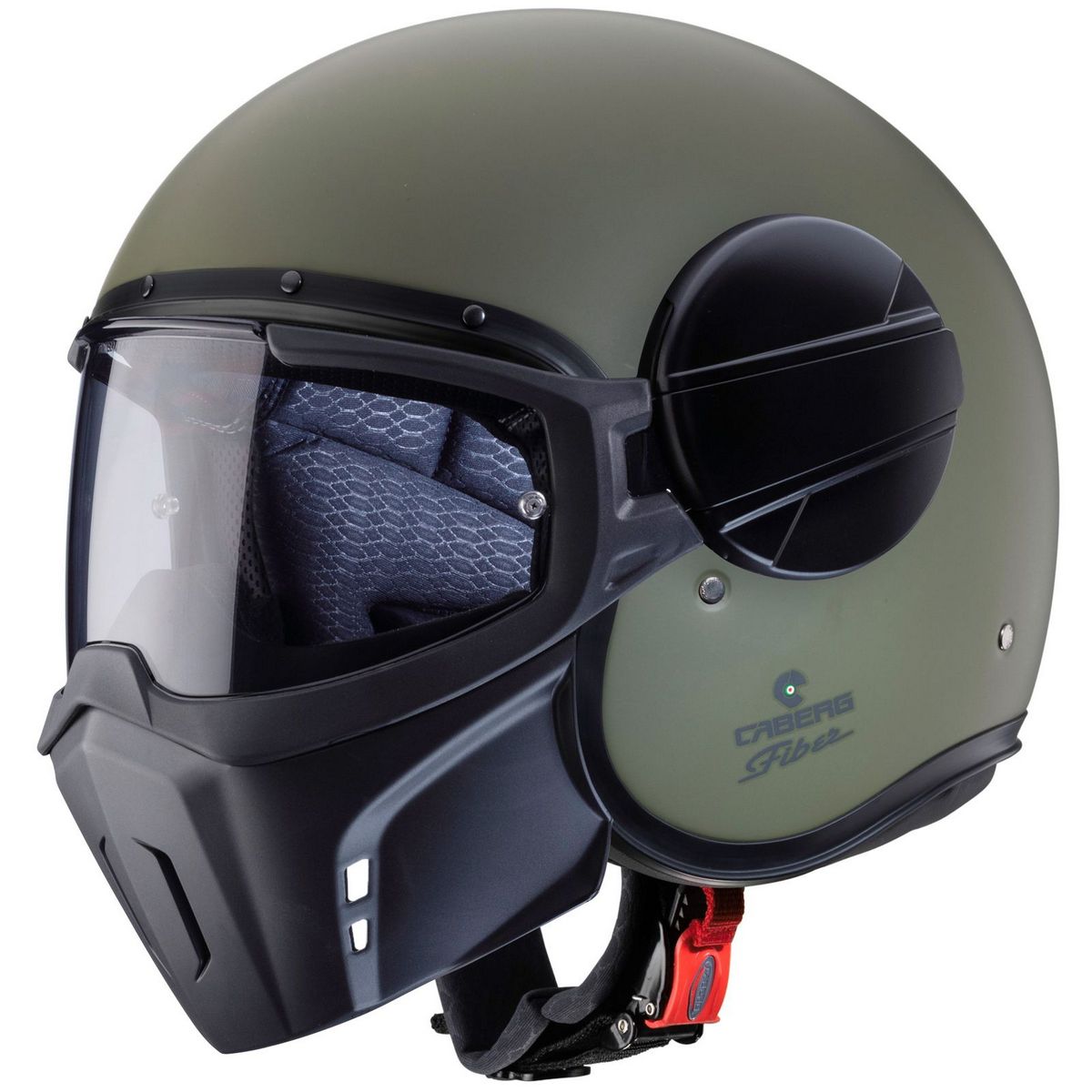 Caberg Motorrad Jethelm Ghost Matt Grün | Jethelme | Helme / Zubehör ...