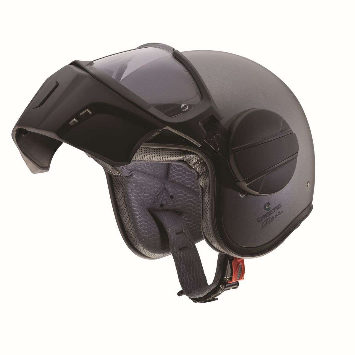 Caberg Motorrad Helm Jethelm Ghost matt Gun Metallic Gray | Jethelme ...