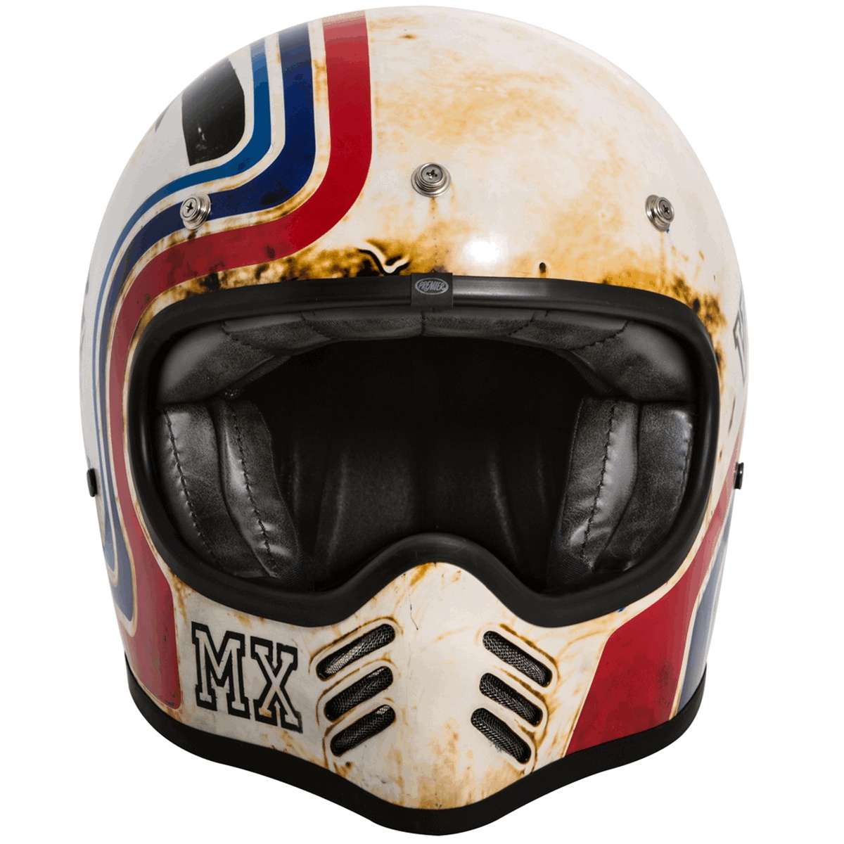 Premier Motorrad Helm Trophy Mx Helm Btr 8 Bm White | Integralhelme ...