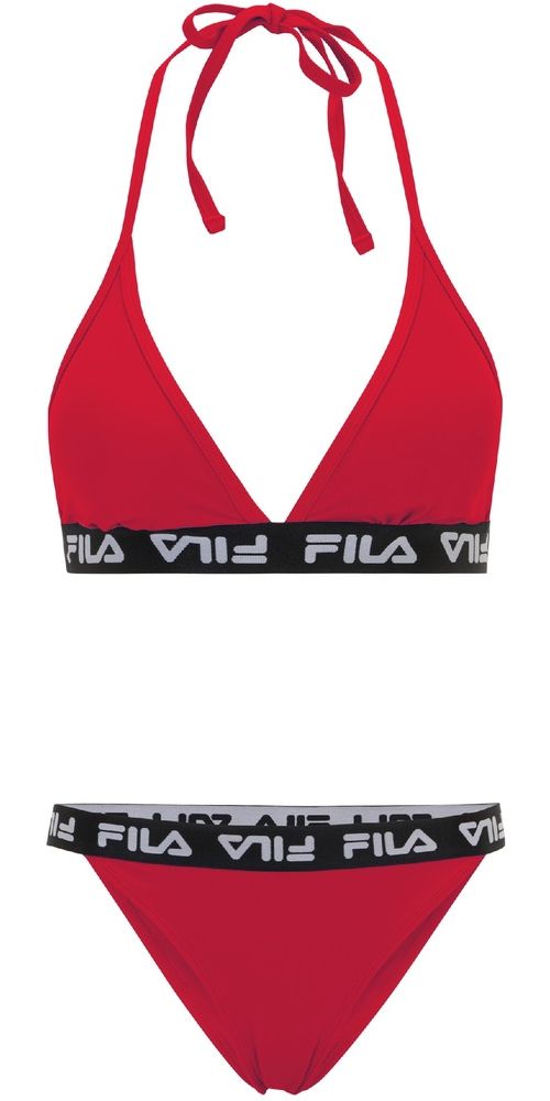 Fila Damen Bikini Split Triangle Bikini True Red | All Products ...