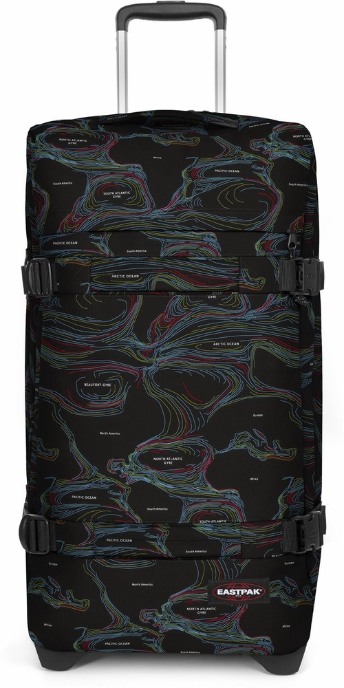 Eastpak Rolltasche Wheeled Luggage Transit'R M Map Black | Taschen ...