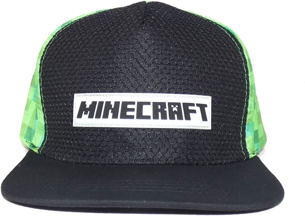 Minecraft - Logo (Snapback Cap) Cap Green | Caps / Mützen | Gaming ...