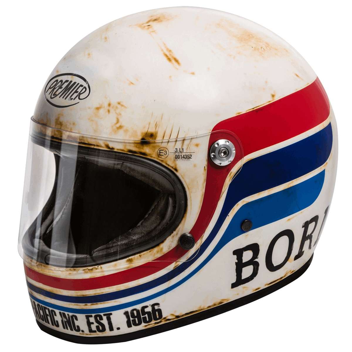 Premier Motorrad Helm Trophy Helm Btr 8 Bm White | Integralhelme ...