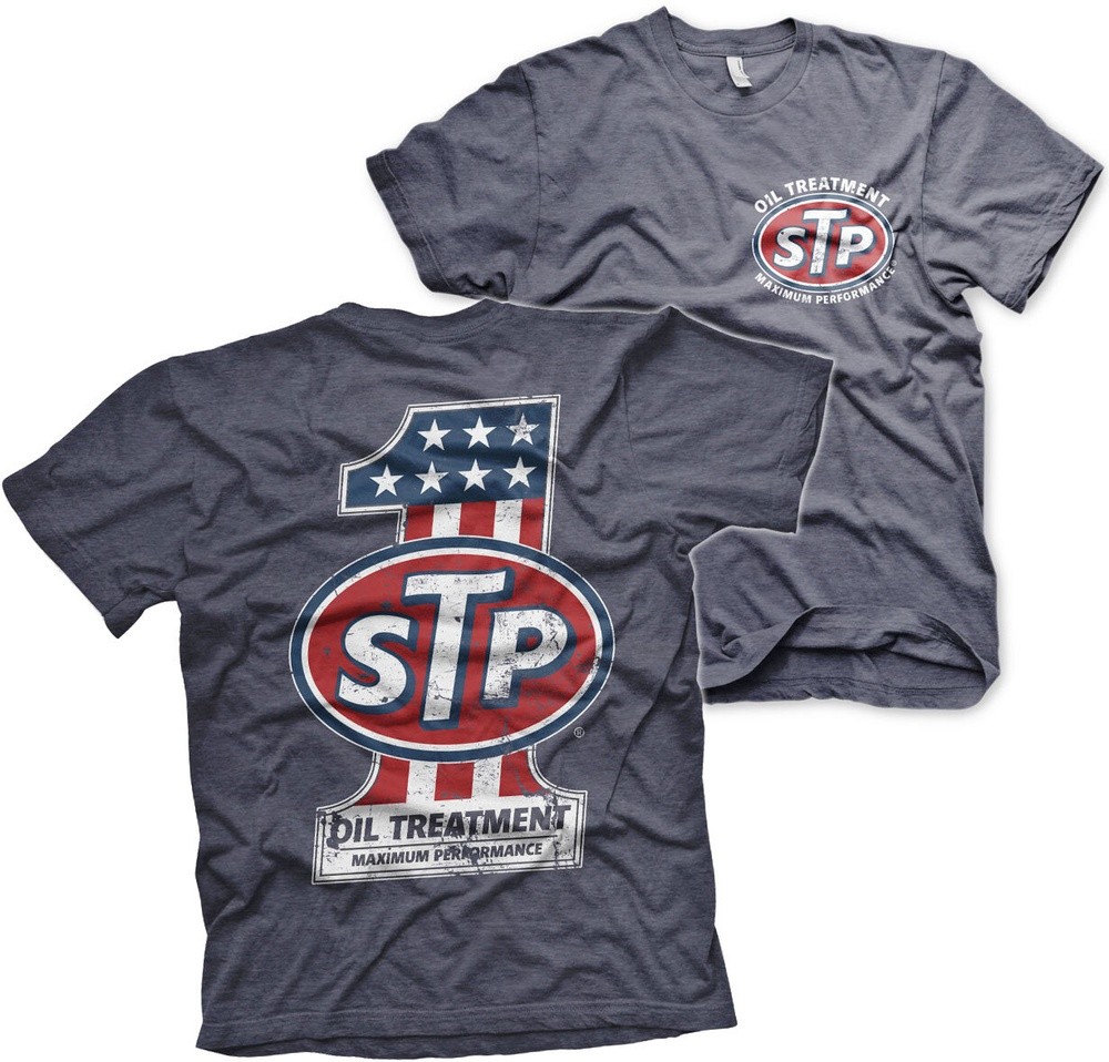 STP American No. 1 T-Shirt Navy-Heather | T-Shirts / Tops | Car / Moto ...