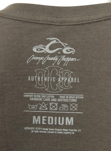 OCC Orange County Choppers T-Shirt Winged Skull Grey | T-Shirts ...