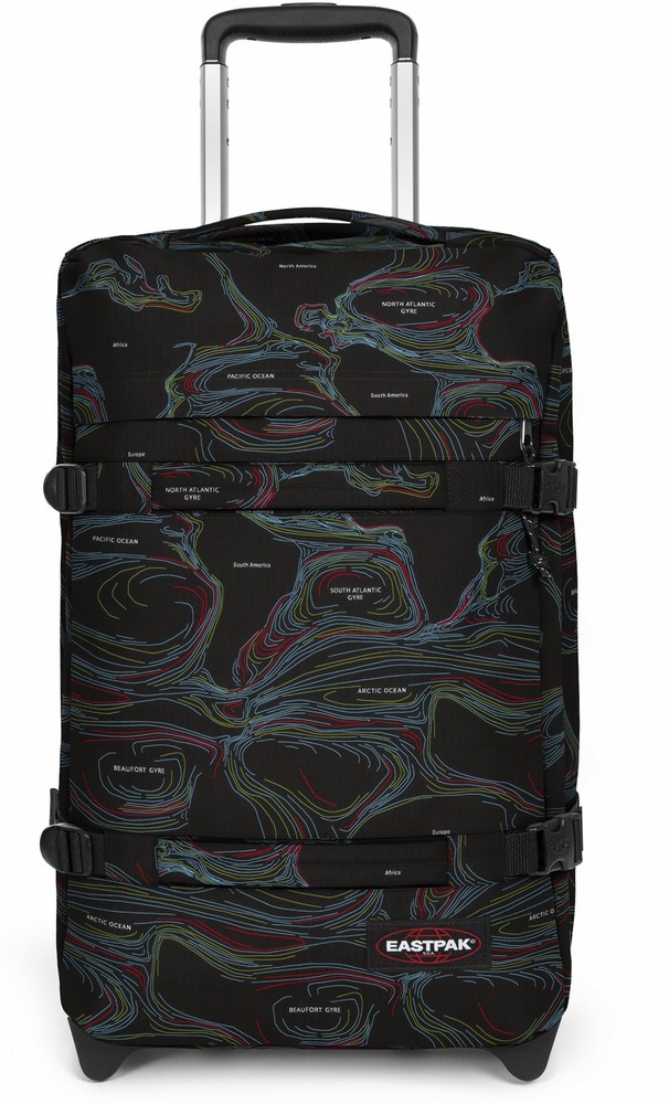Eastpak Rolltasche Wheeled Luggage Transit'R S Map Black | Taschen ...