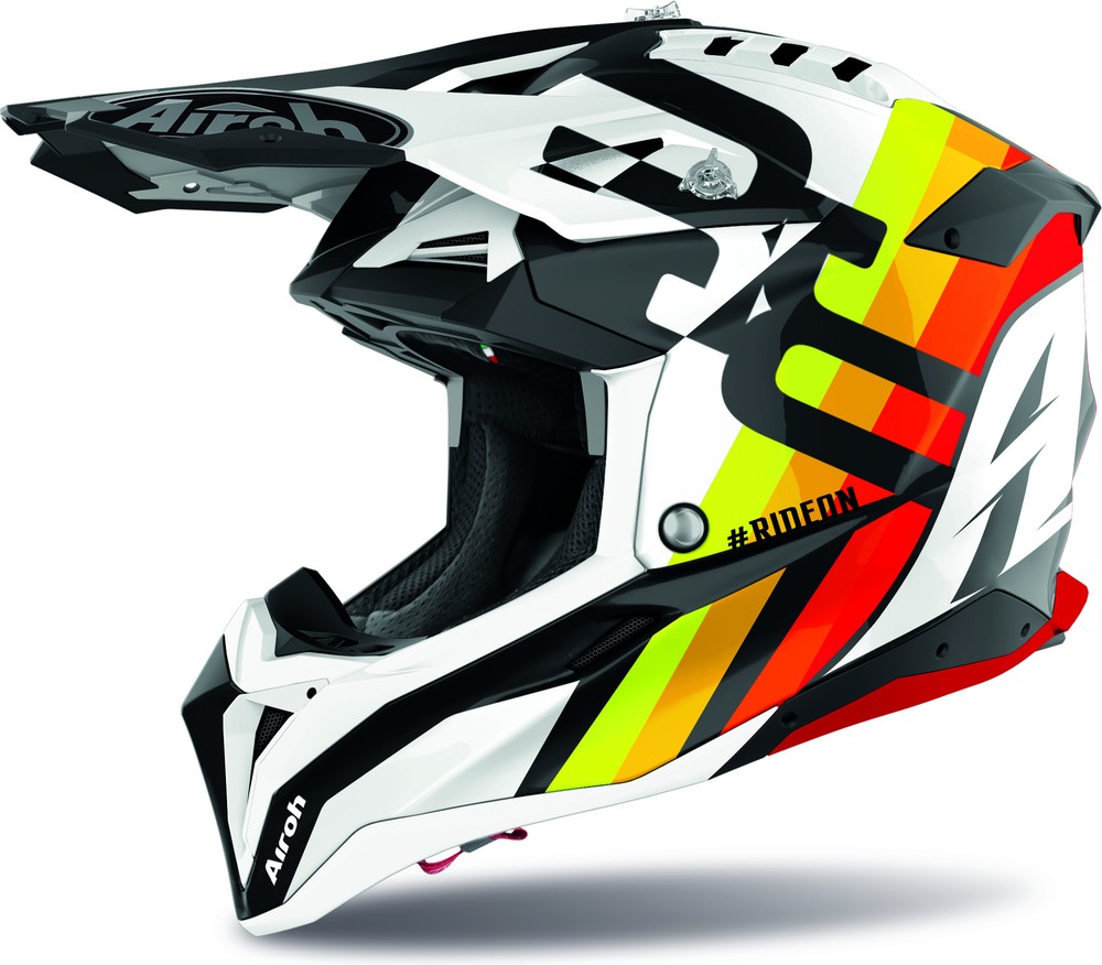 Airoh Crosshelm Aviator 3 Rainbow White Gloss | Cross | Helme / Zubehör ...