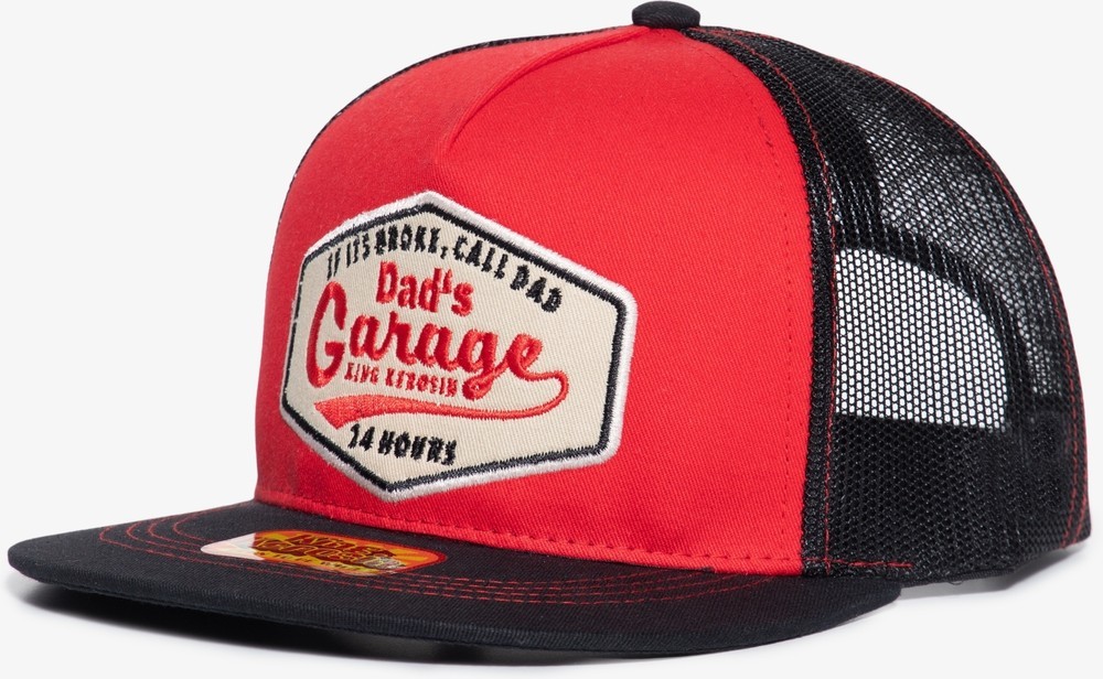 King Kerosin Dads Garage Snapback Cap Rot | Caps / Mützen | Herren | Lifestyle | kustom-kult.de