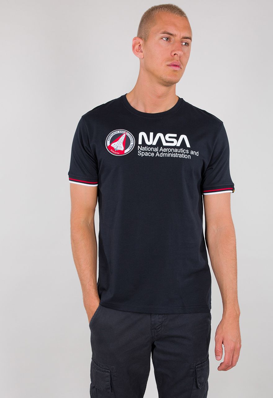 Alpha Industries T-Shirt NASA Retro T Rep.Blue | T-Shirts / Tops ...