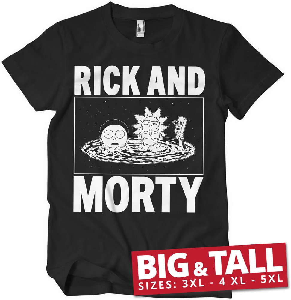 Rick And Morty Big & Tall T-Shirt Black | T-Shirts / Tops | Filme ...