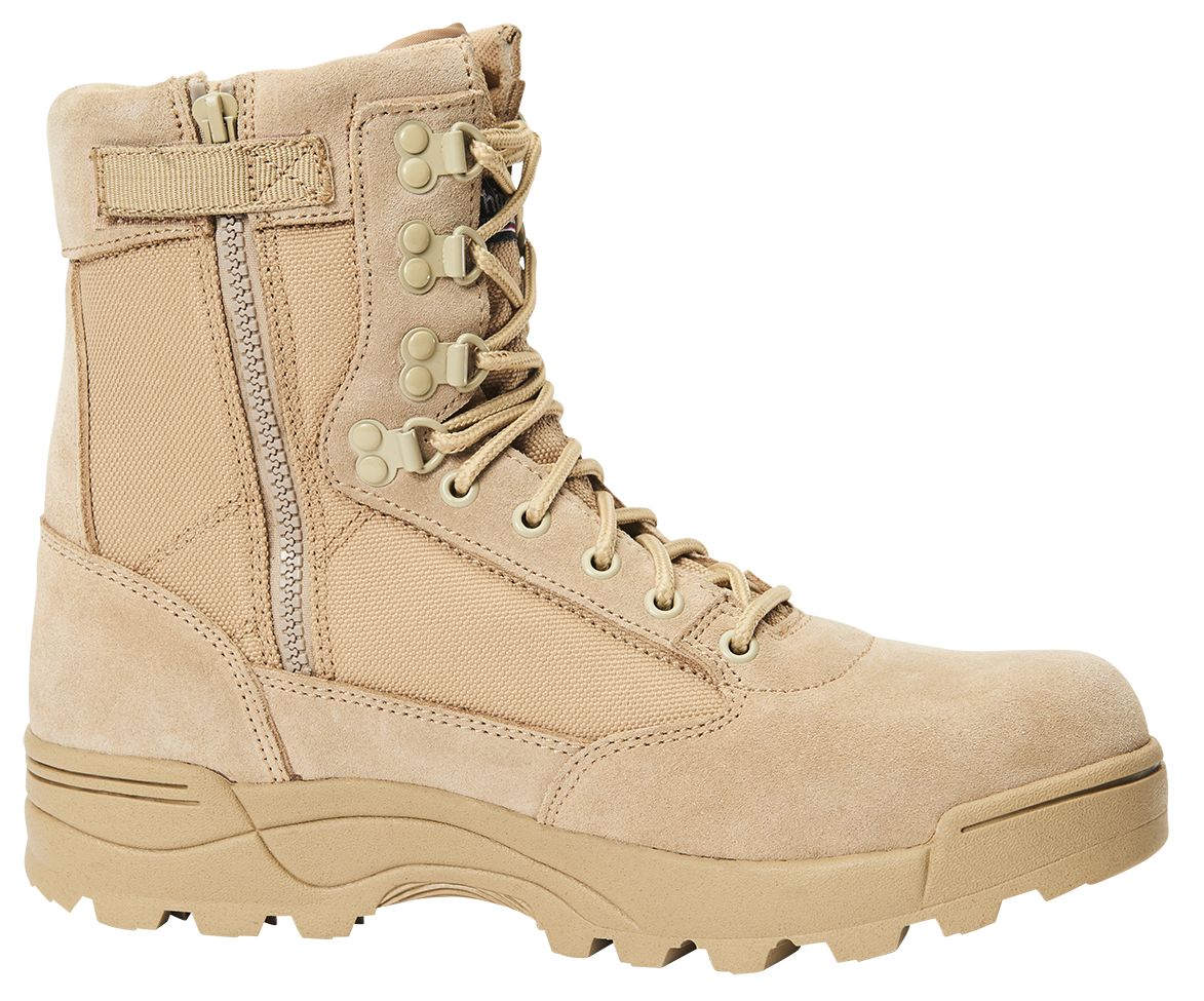 Brandit Schuh Zipper Tactical Boot in Camel | Shoes | Men | Lifestyle ...