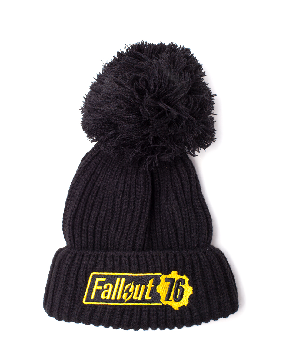 Fallout Beanies Fallout - Fallout 76 Logo Bobble Beanie Black | Caps ...