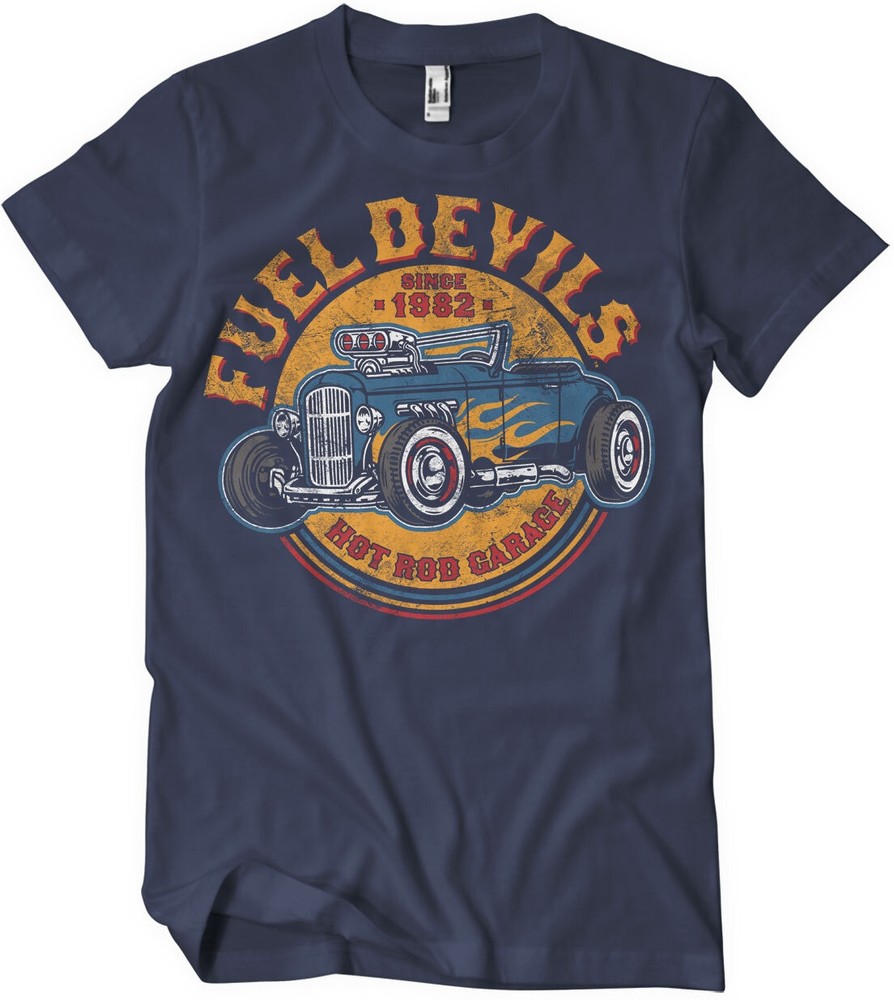 Fuel Devils Flame Rod T-Shirt Navy | T-Shirts / Tops | Auto / Moto ...