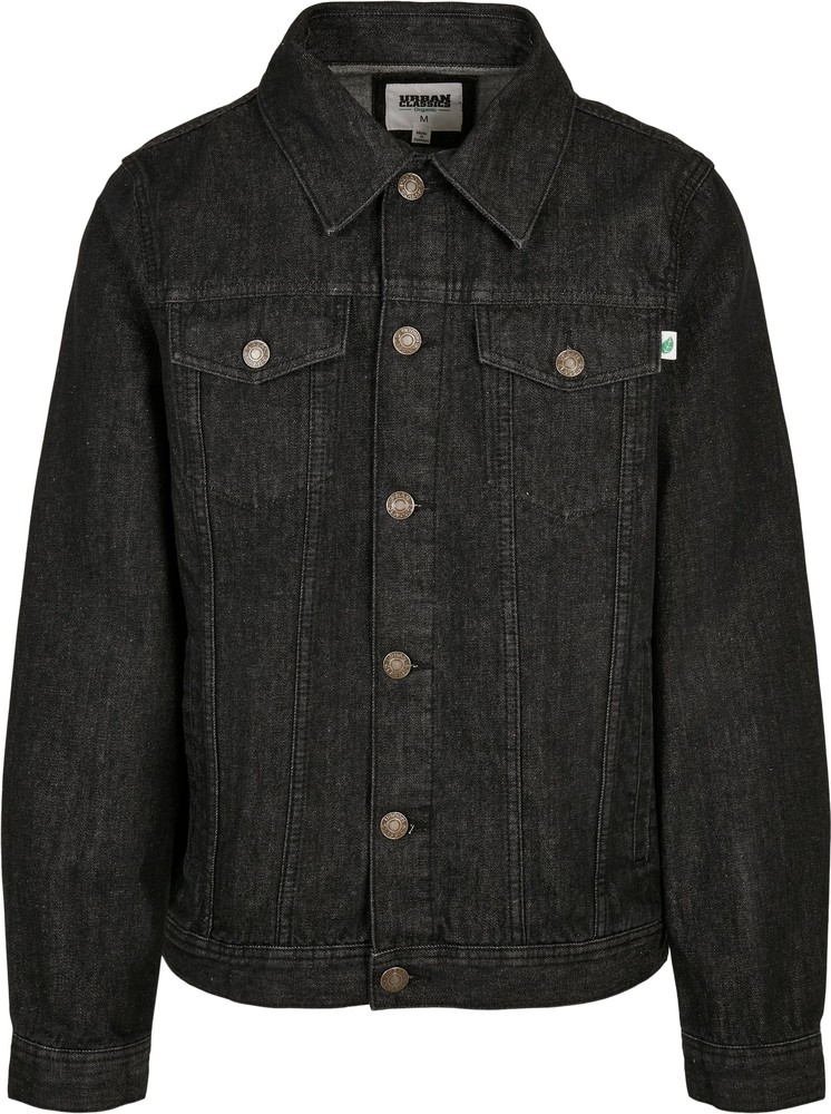 Urban Classics Organic Basic Denim Jacket Black Washed | Jackets | Men ...