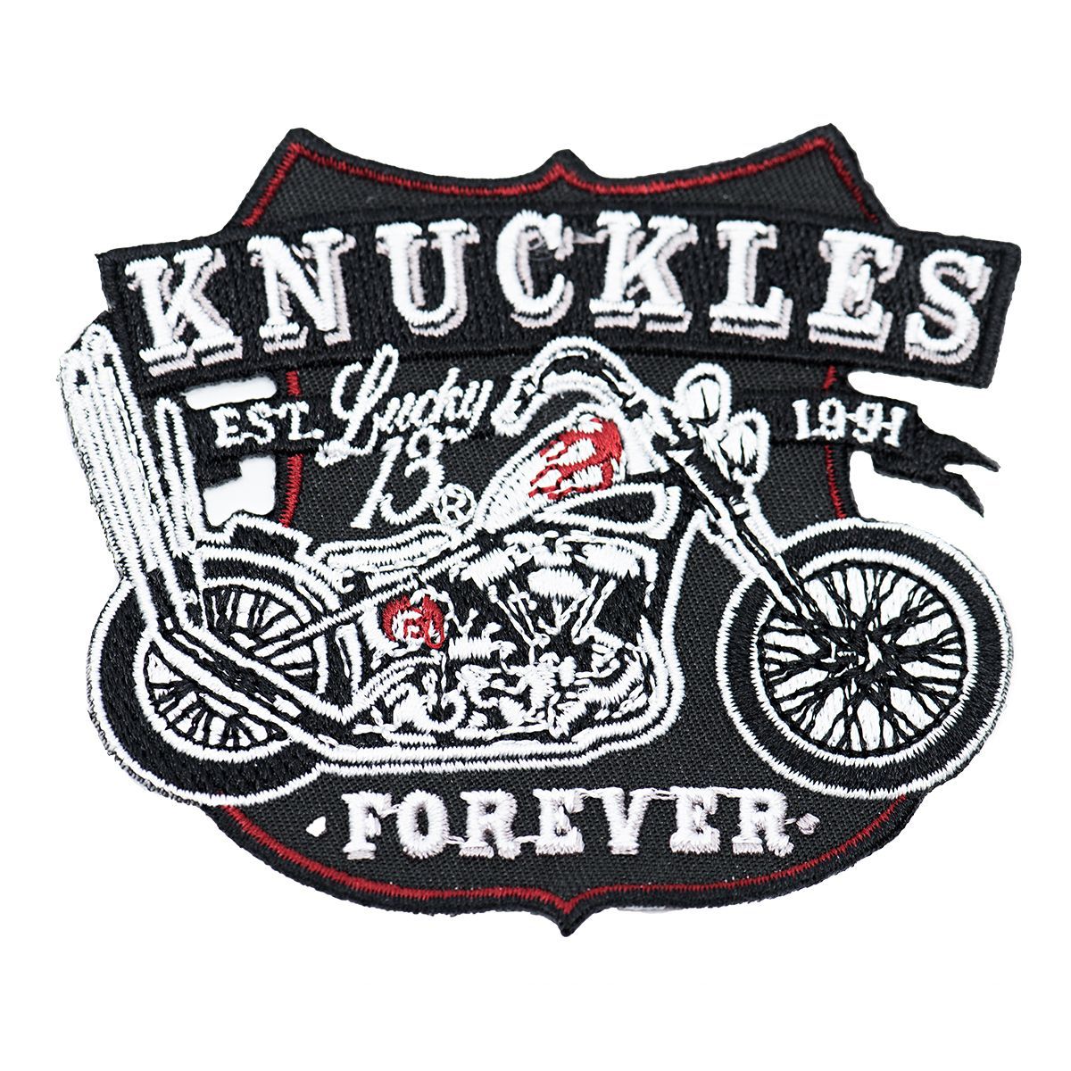 Lucky 13 Patch Knuckl Patch Black | Accessoires | Freizeit Moto ...