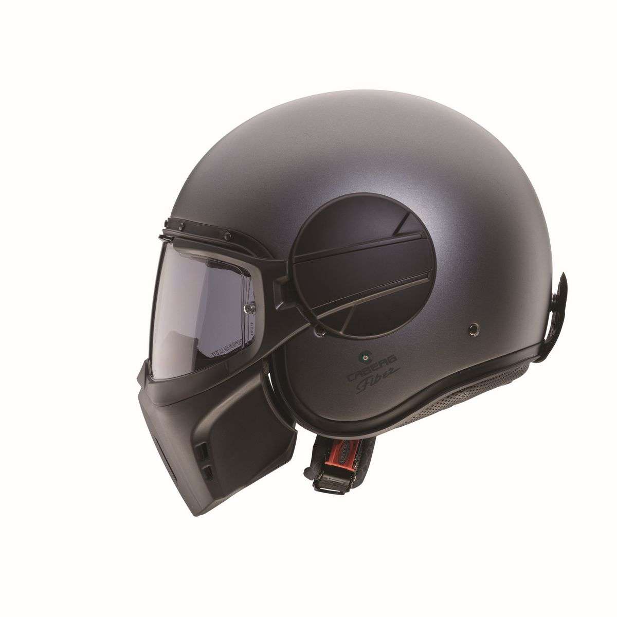 Caberg Motorrad Helm Jethelm Ghost matt Gun Metallic Gray | Jethelme ...