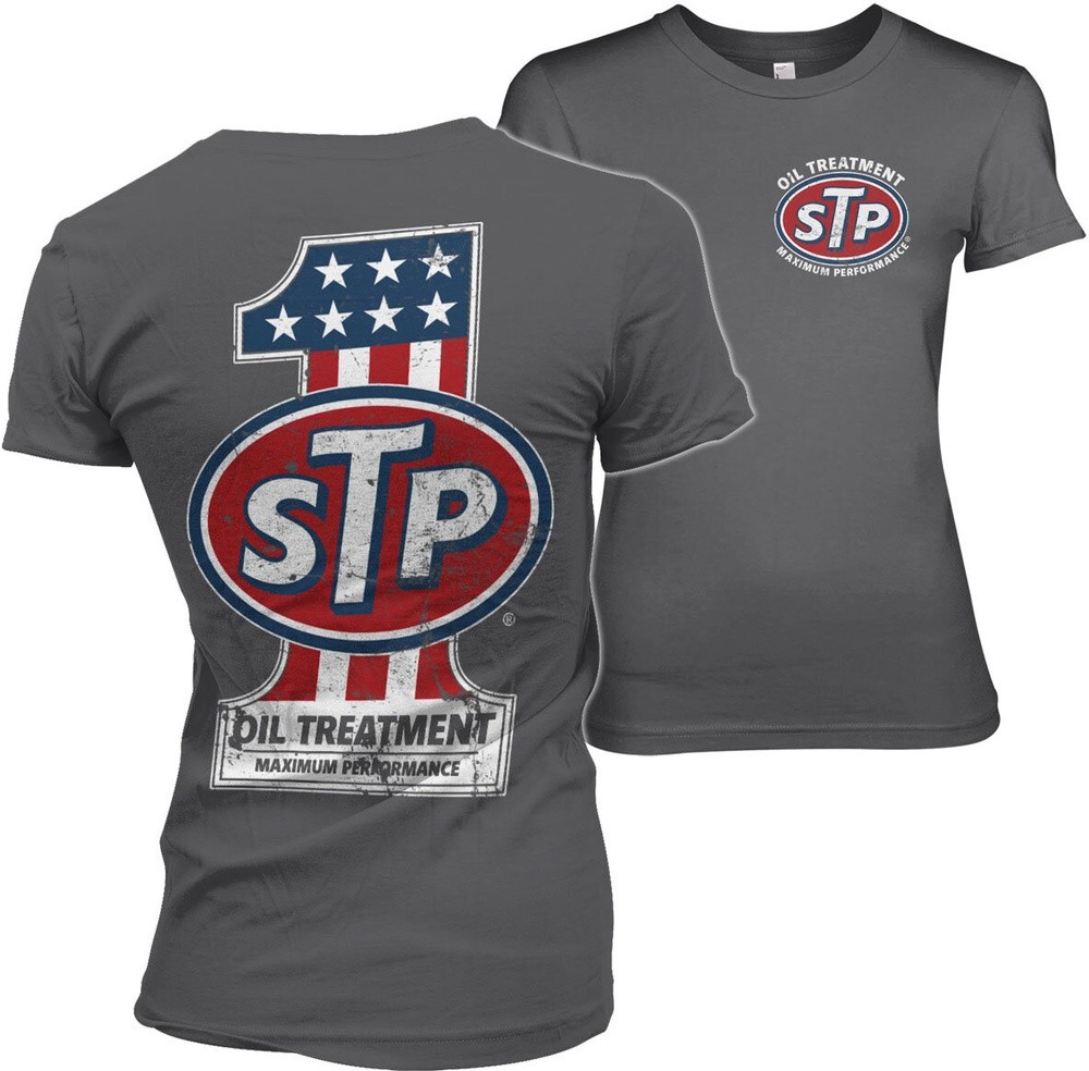 STP American No. 1 Girly Tee Damen T-Shirt Dark-Grey | Female Shirts ...