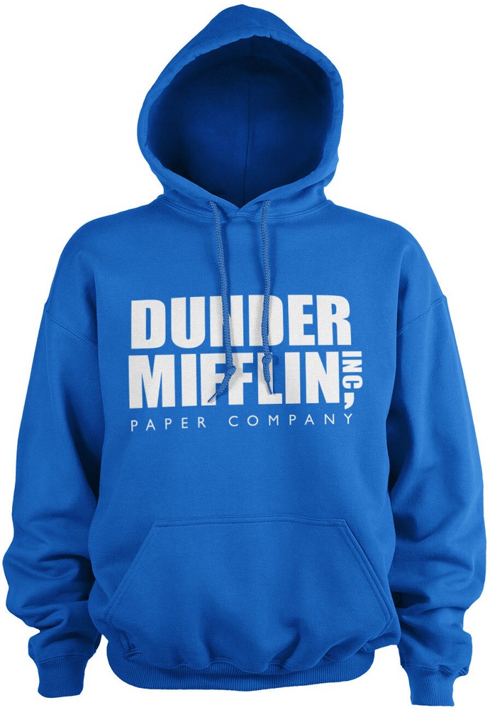 The Office Dunder Mifflin Inc. Logo Hoodie Blue | Hoodies / Sweatshirts ...