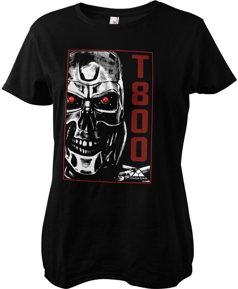 Terminator T-800 Machine Girly Tee Damen T-Shirt Black | Female Shirts ...
