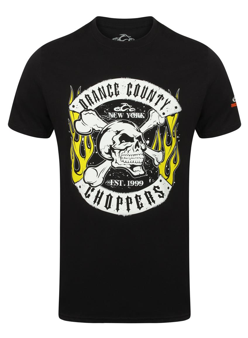 OCC Orange County Choppers T-Shirt Skull Rocker Black | T-Shirts ...