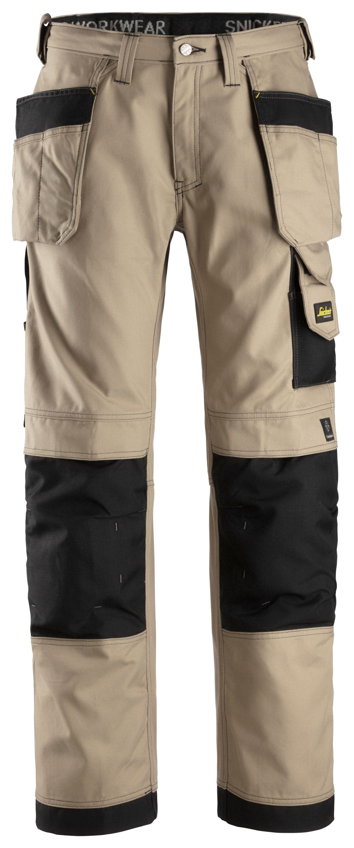 Snickers Canvas Arbeitshose m. Holstertaschen, EN 14404 Khaki-Schwarz ...