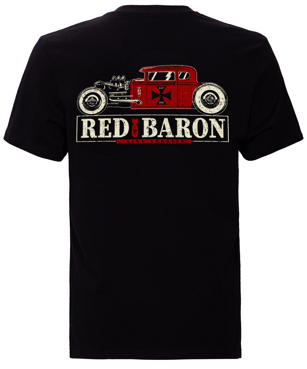 King Kerosin T-Shirt Red Baron Black | T-Shirts | Freizeit Moto ...
