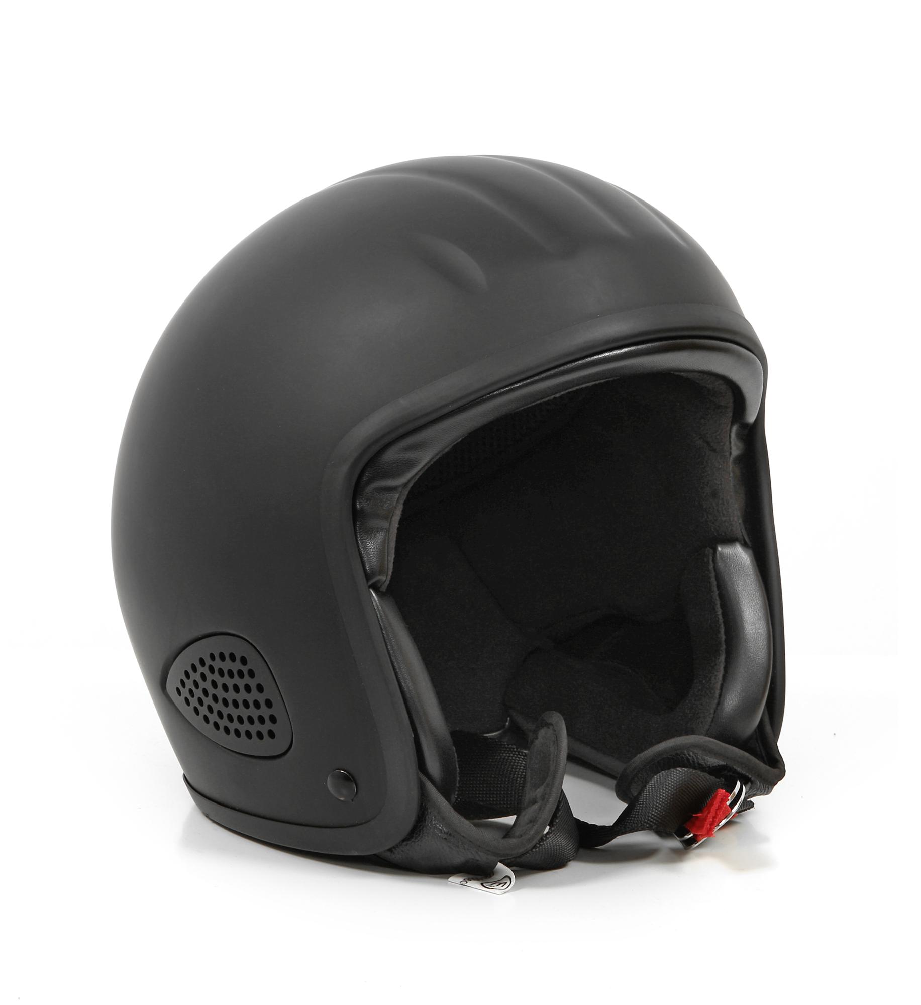 Bores Motorrad Helm Gensler Kult Jethelm mit Textil Innenfutter matt ...