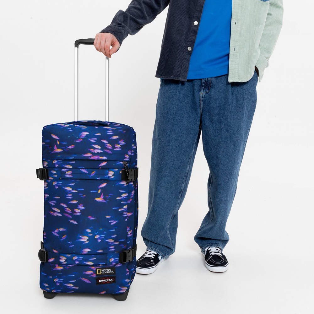 Eastpak Rolltasche Wheeled Luggage Transit'R M NG Fish | Bags ...