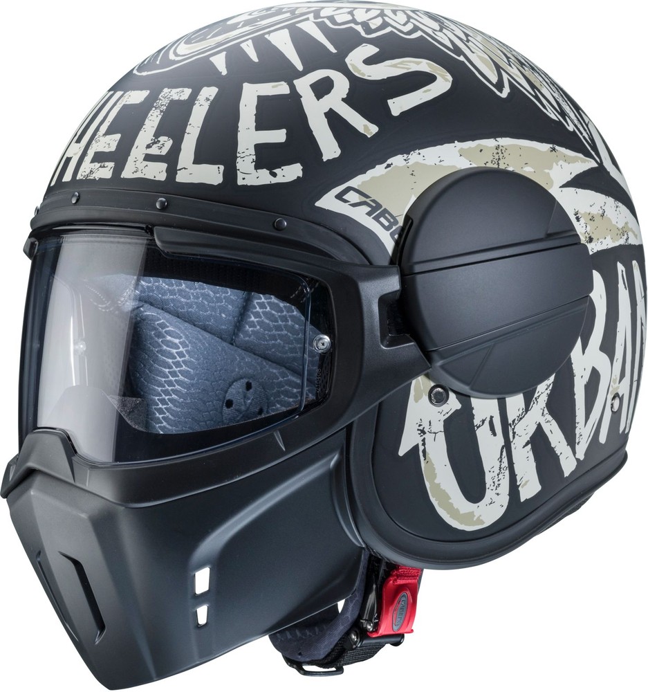 Caberg Motorrad Jethelm Ghost Nuke Schwarz/Grau | Jethelme | Helme ...