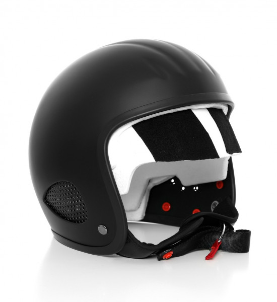 Bores Motorrad Helm Gensler Kult Jethelm mit Visier u. Textil ...