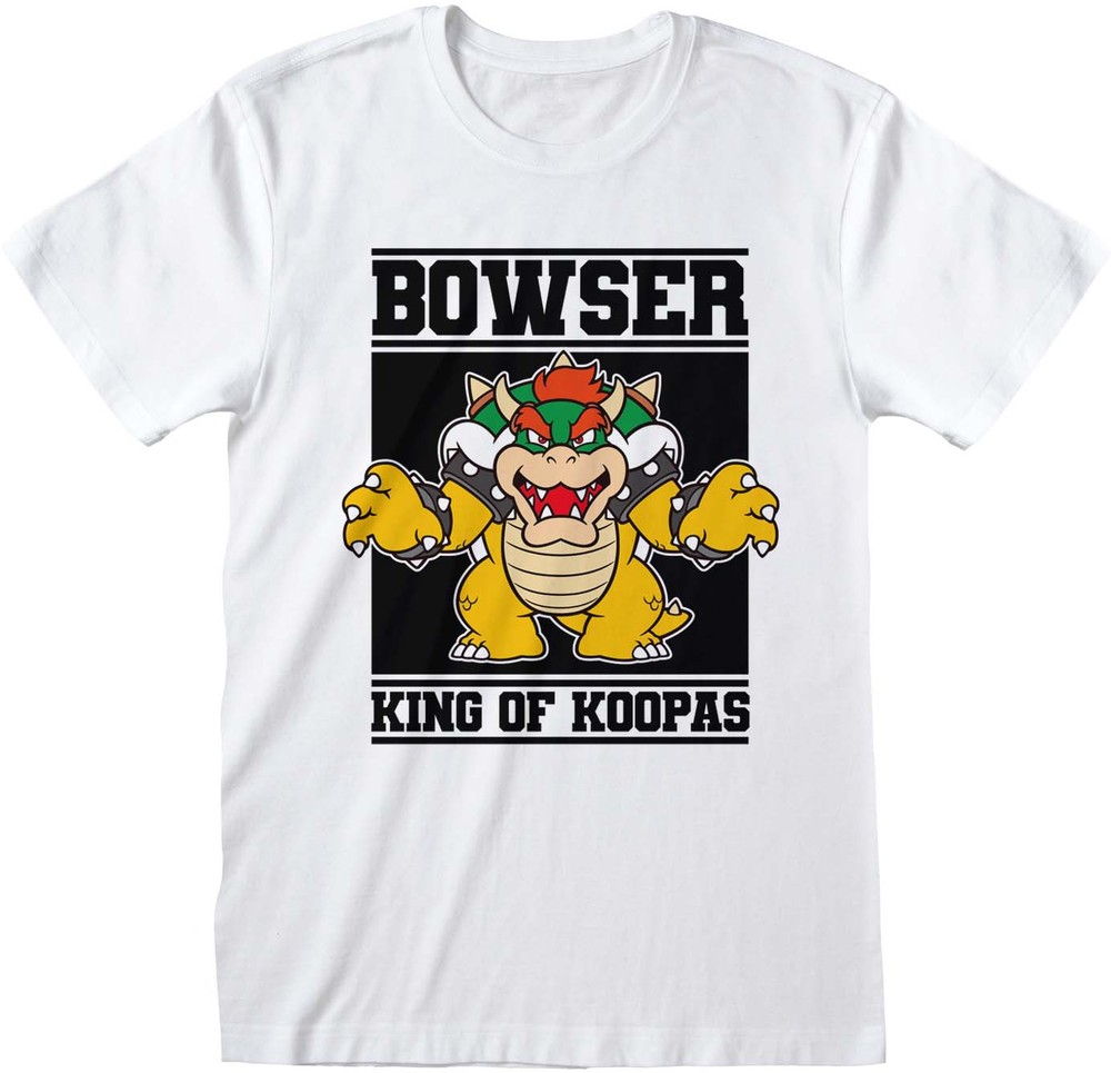 Nintendo Super Mario - Bowser King Of Koopas T-Shirt White | T-Shirts ...