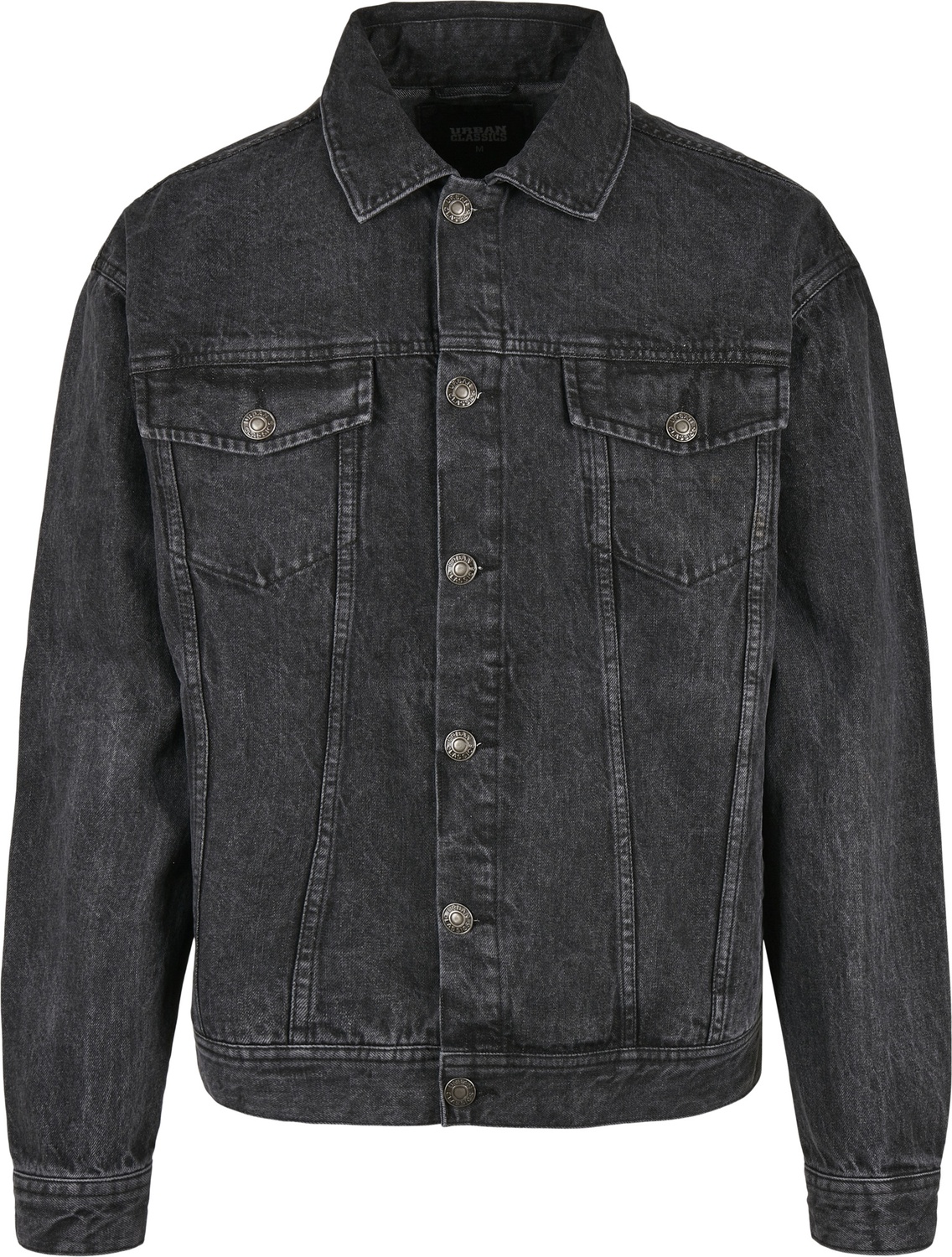 Urban Classics Jacke Oversized Denim Jacket Black Stone Washed ...